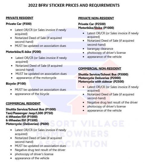 2022 Vehicle Sticker Prices and Requirements | BFRVHAI 2022 Vehicle Sticker Prices and Requirements | BFRVHAI